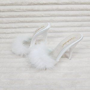 Fabulicious | Shoes | Pleasers Fabulicious Poise Marabou Feather High ...